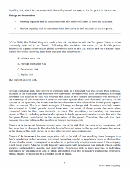 FRM 2025 Part 1 AnalystPrep Study Notes, QBank and Formula Sheet - CFA ...